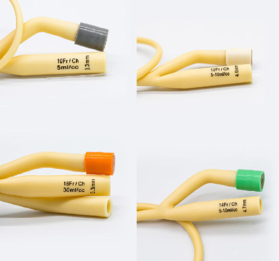 Medical Type Latex Foley External Urethral Catheter 3 Way Latex Foley ...